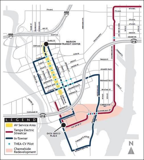Venice Bus Boat Map Of Tampa